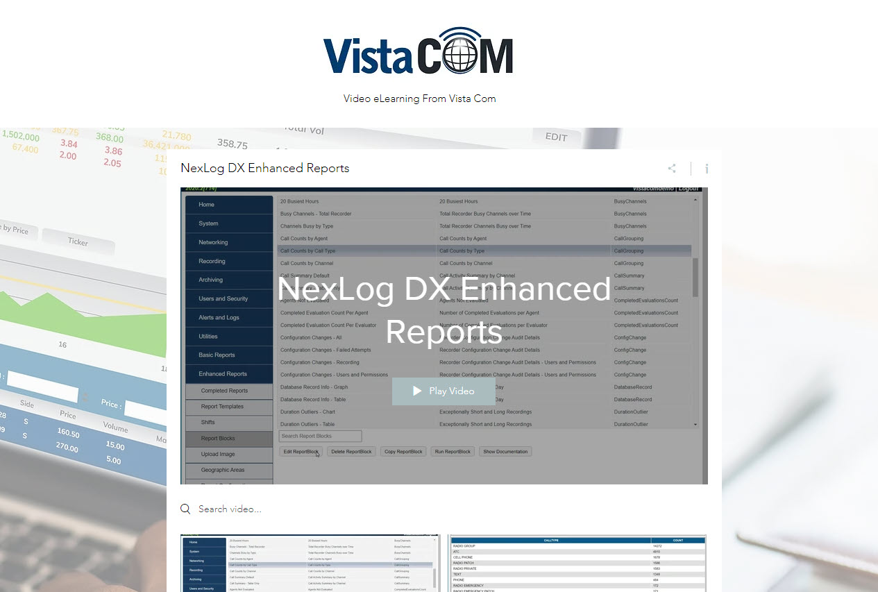 Featured Product: Vista Com Training Website - Vista Com